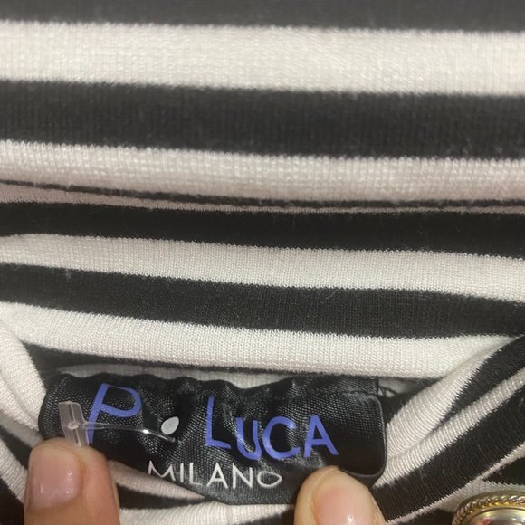 P Luca | Bottoms | P Luca Milano Black White Stripe Shorts M | Poshmark